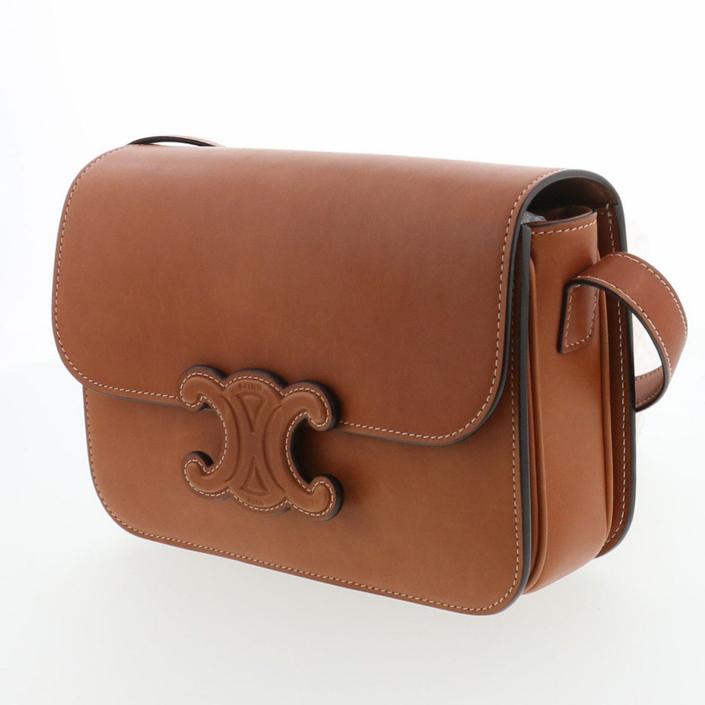 Celine | Bags | Celine Cuir Triomphe Shoulder Bag Leather Brown | Poshmark
